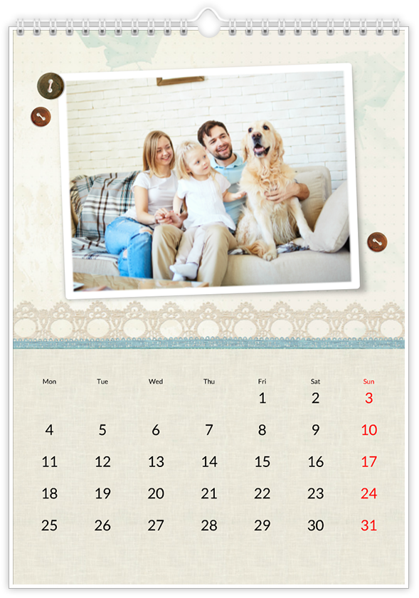 Photo Calendar Pastel Chronicle | Colorland US