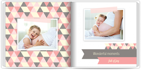 Personalised lay-flat album with padded cover - Photo Album